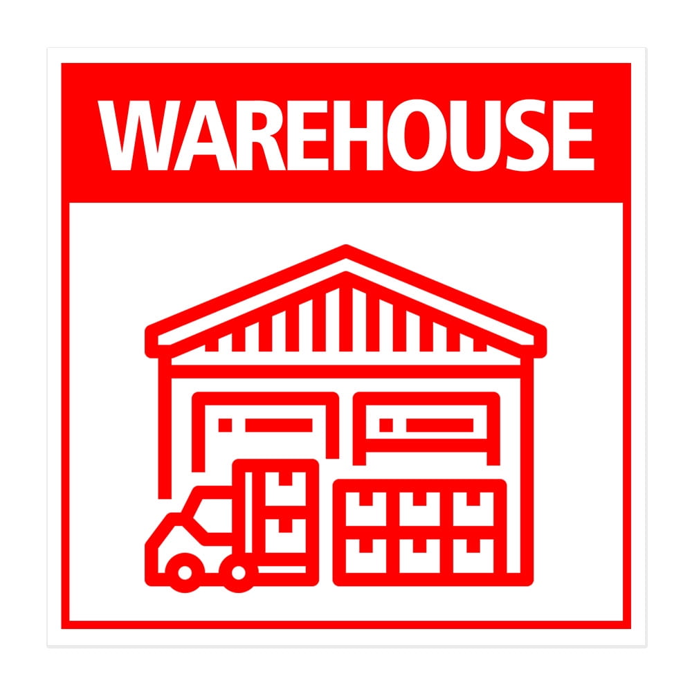 Square Plus Warehouse Wall or Door Sign | Health & Safety Warehouse Business Signage - Large ...