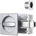Square Pocket Door Lock with Edge Pull, Sturdy Privacy Bifold and ...
