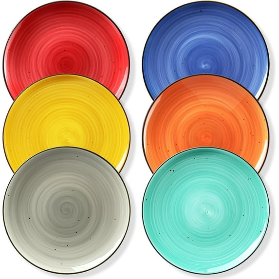 Square Porcelain Plates, 10.75 Inch Square Dinner Plates for Steak ...