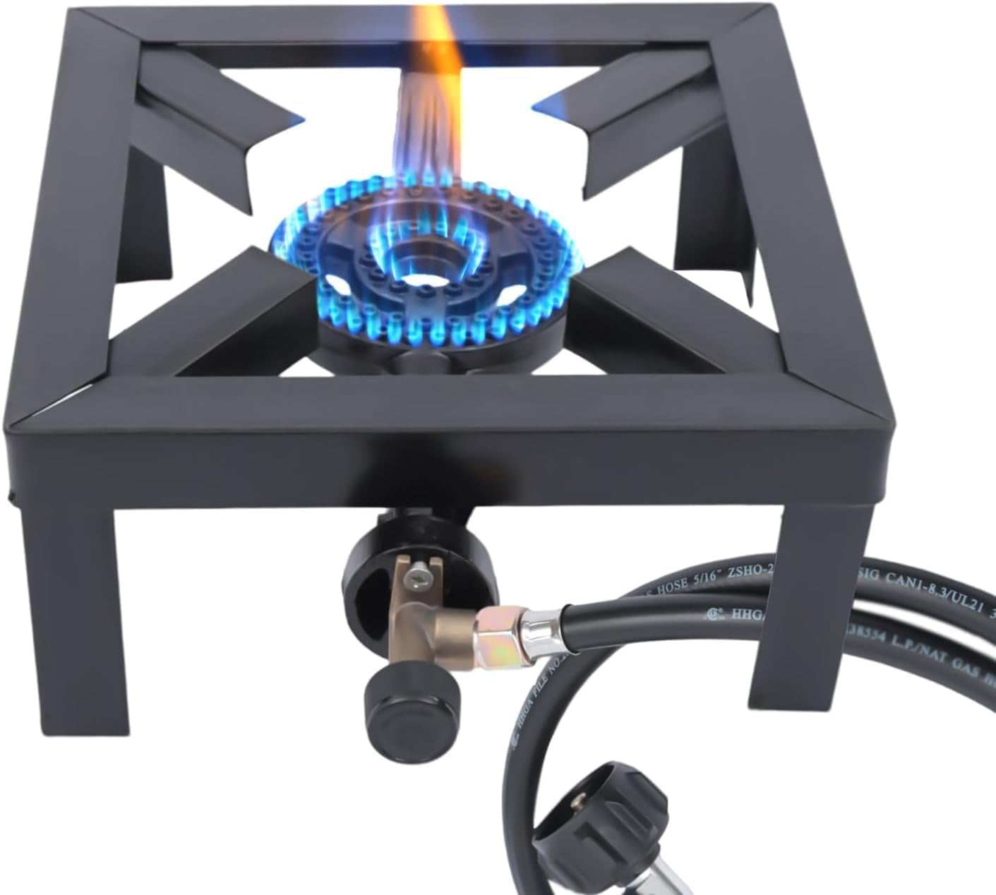 Square Portable Single Burner Outdoor Gas Stove Propane Cooker with ...