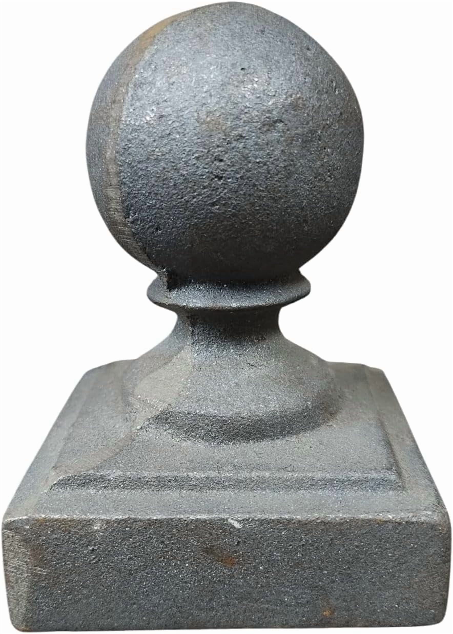 Square Post Ball Finial, Cast Iron, 1-6 Inch Sizes, Weldable Fence Post ...