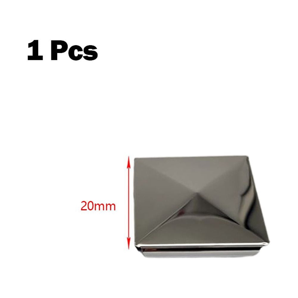 Square Post Cap, Stainless Steel to Steel Galvanized Cover, Pyramid ...