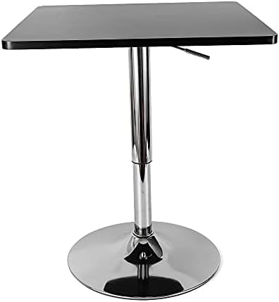 Square Pub Table Bar Table Cocktail Table Height Adjustable with MDF ...