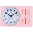 Square Quartz Alarm Clock Silent Movement Student Desk Clock with Week ...