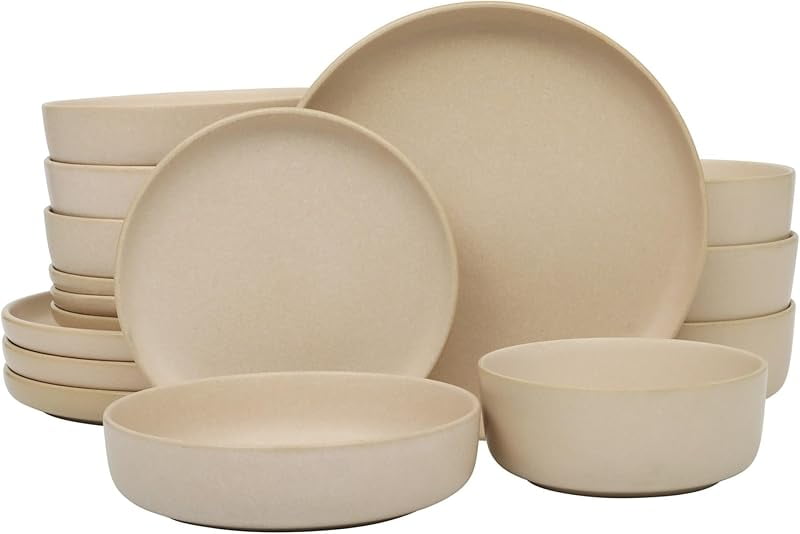 Square Reactive Glaze Dinnerware Set, Red, Service for 4 (16pcs)-wpp - Walmart.com