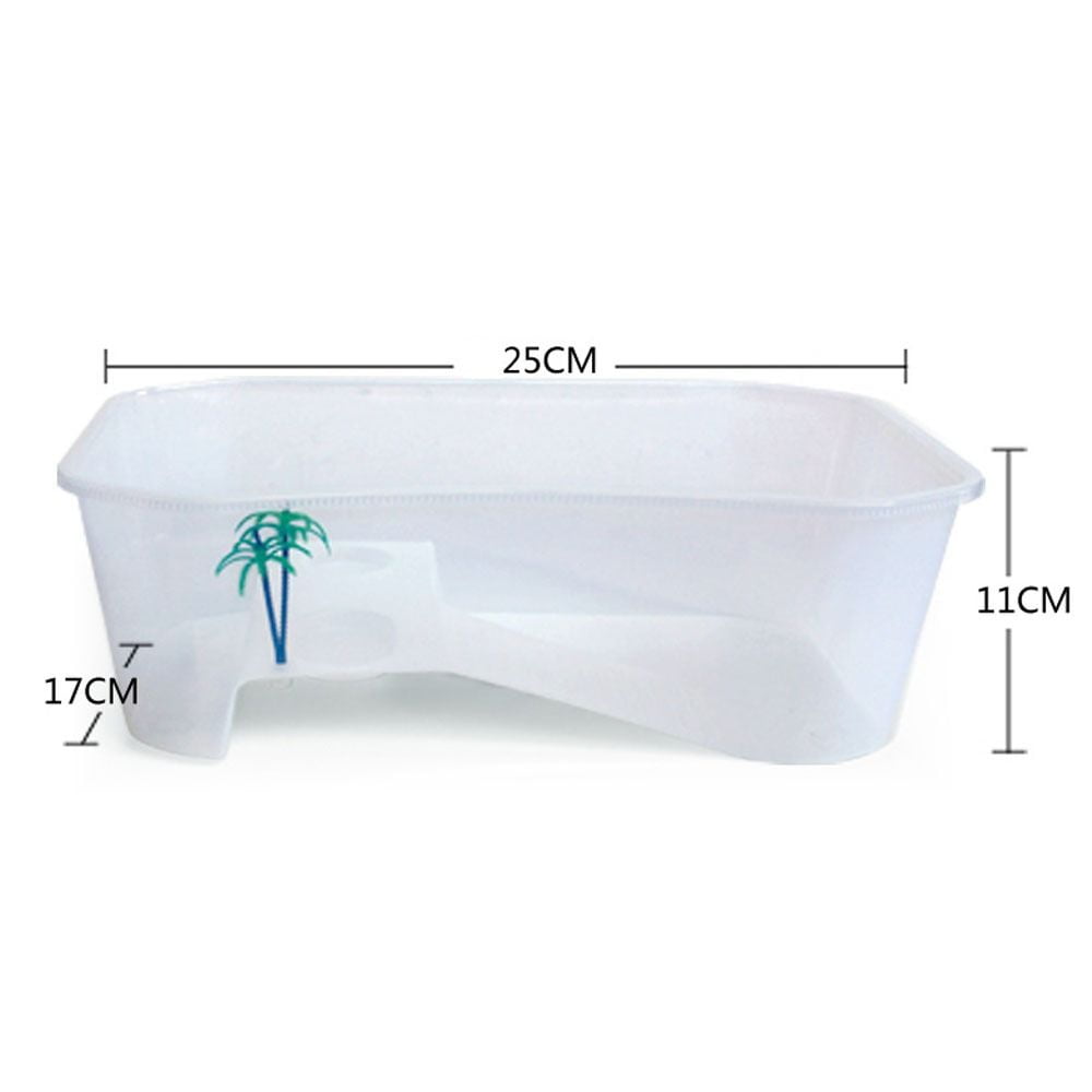 Square Reptile Turtle Vivarium Box Aquarium Mini Open Tortoise Supplies ...