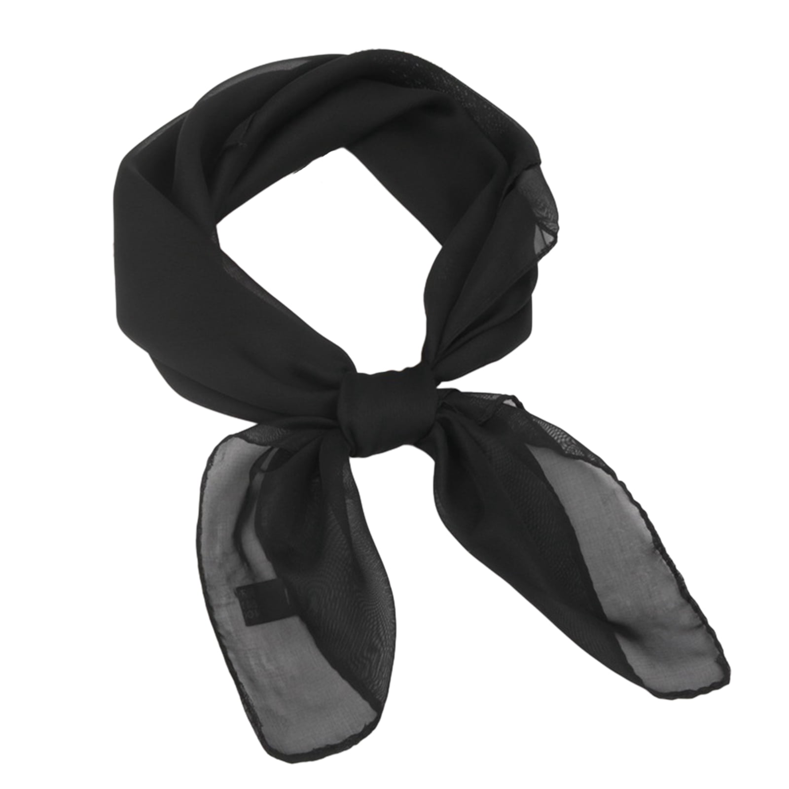 Square Ribbon Neck Scarf Square Handkerchief Sheer HeadScarf 1950s ...