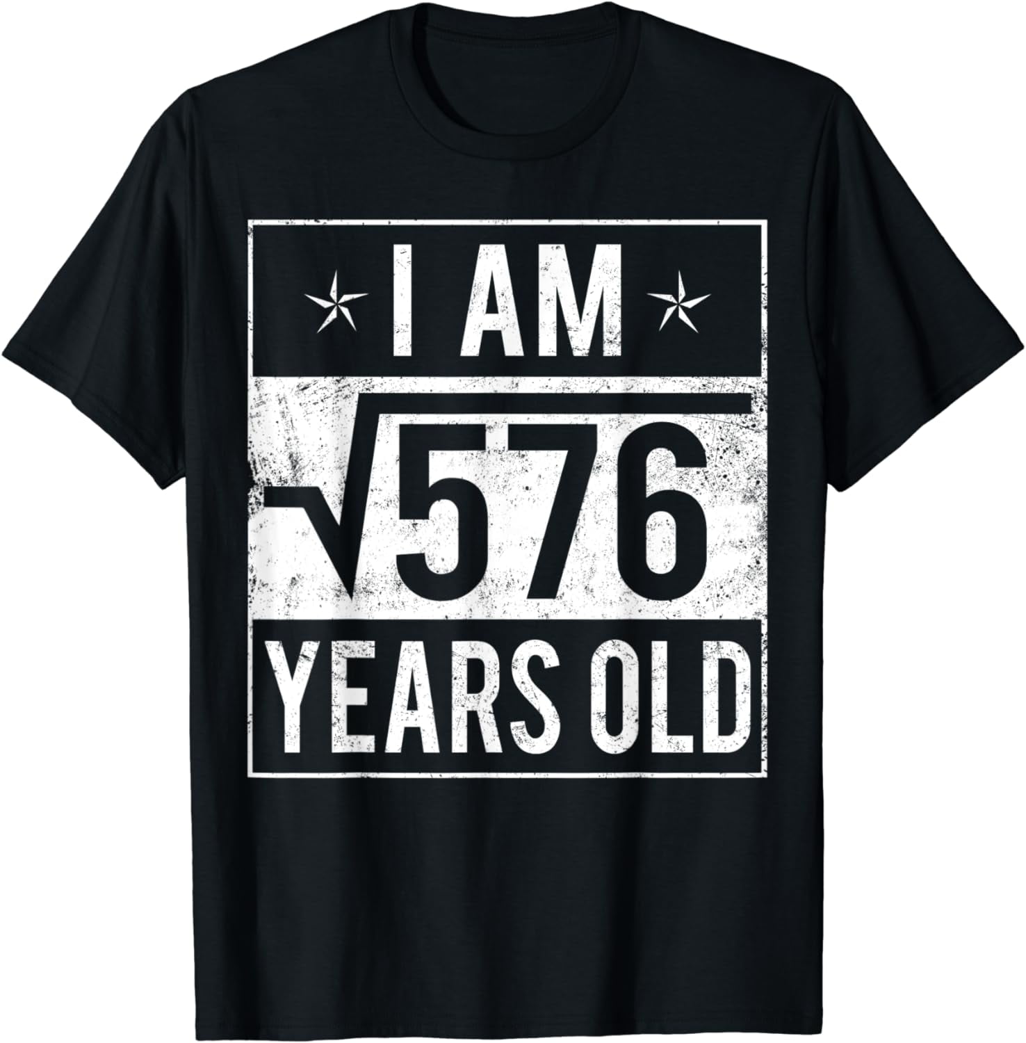 Square Root 576 Happy 24th Birthday T-Shirt - Walmart.com