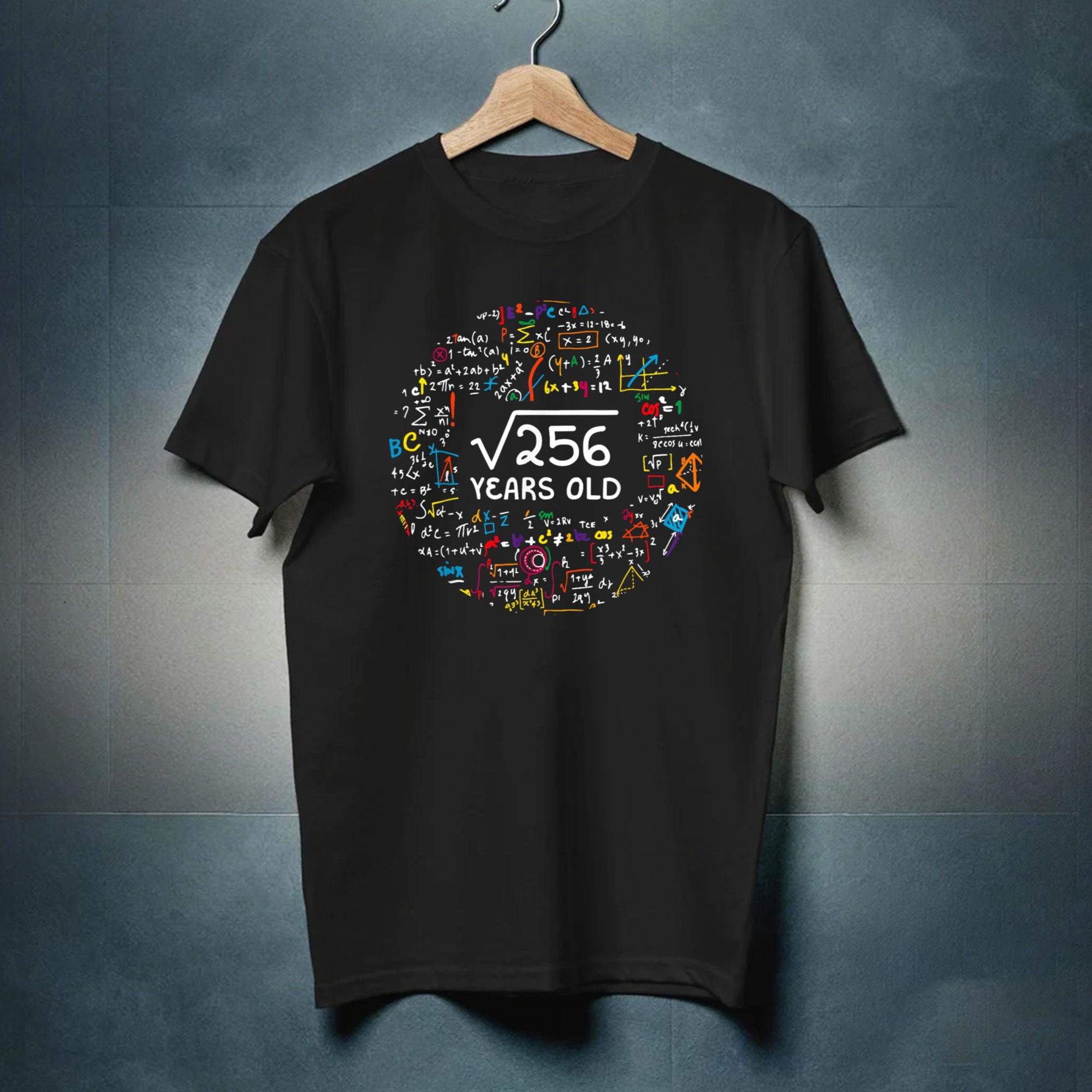 Square Root Of 256 16th Birthday 16 Year Old Gifts Boys Math Bday T ...