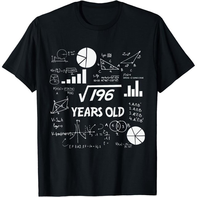 Square Root of 196 Math T-Shirt - Walmart.com