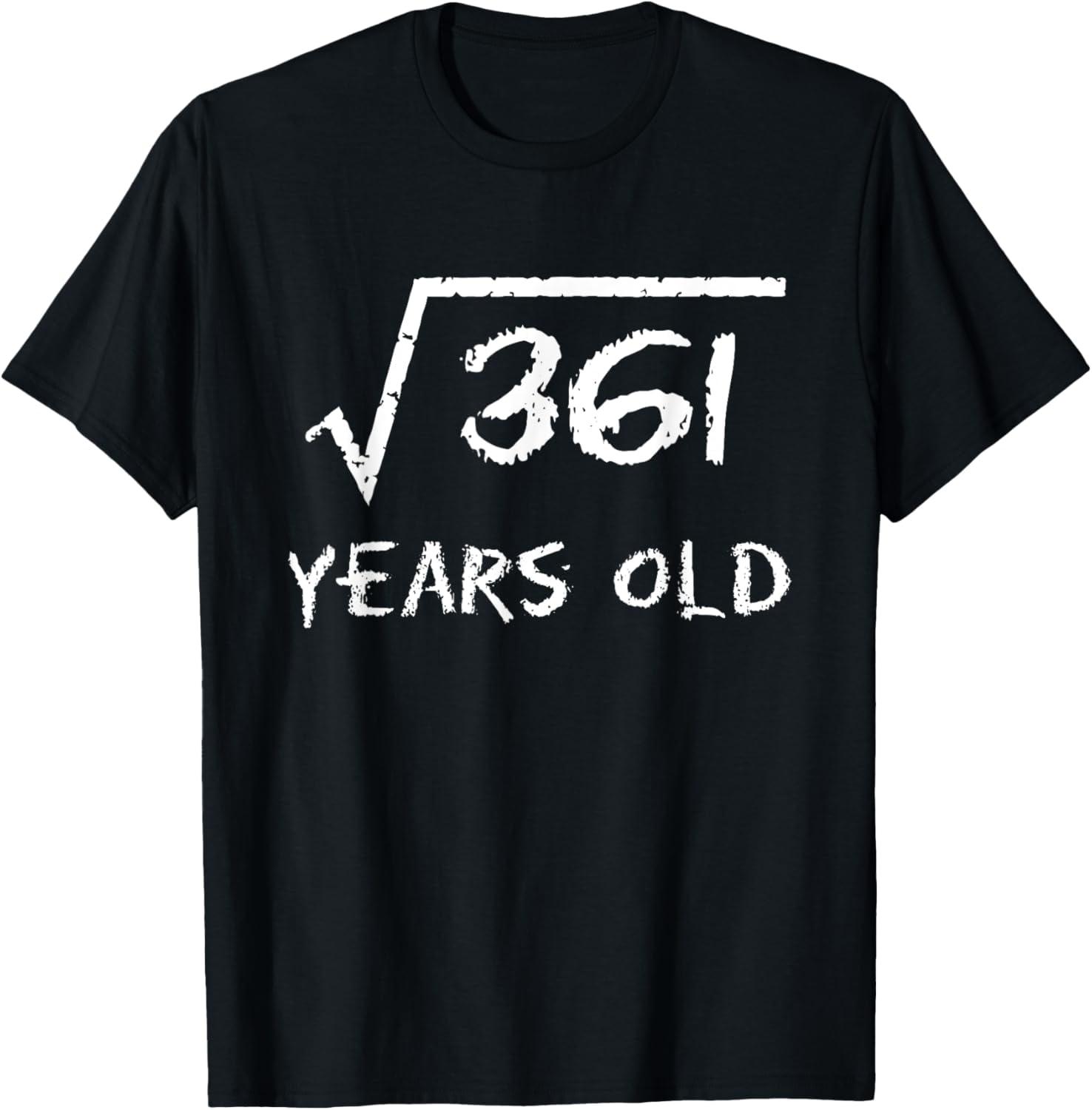 Square Root of 361 19th Birthday 19 Years Old Math Funny T-Shirt ...