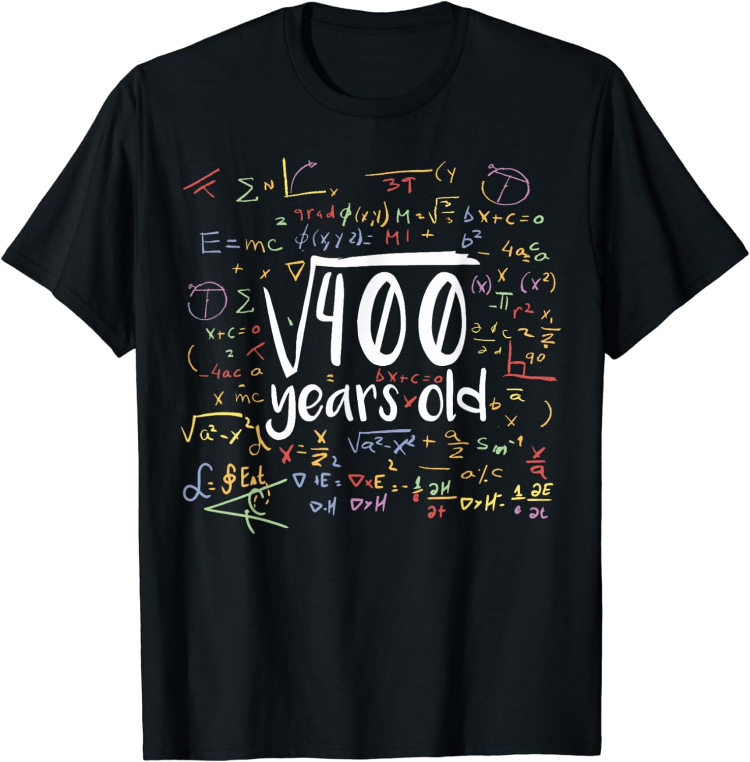 Square Root of 400 for Maths Geek 20th Birthday T-Shirt - Walmart.com