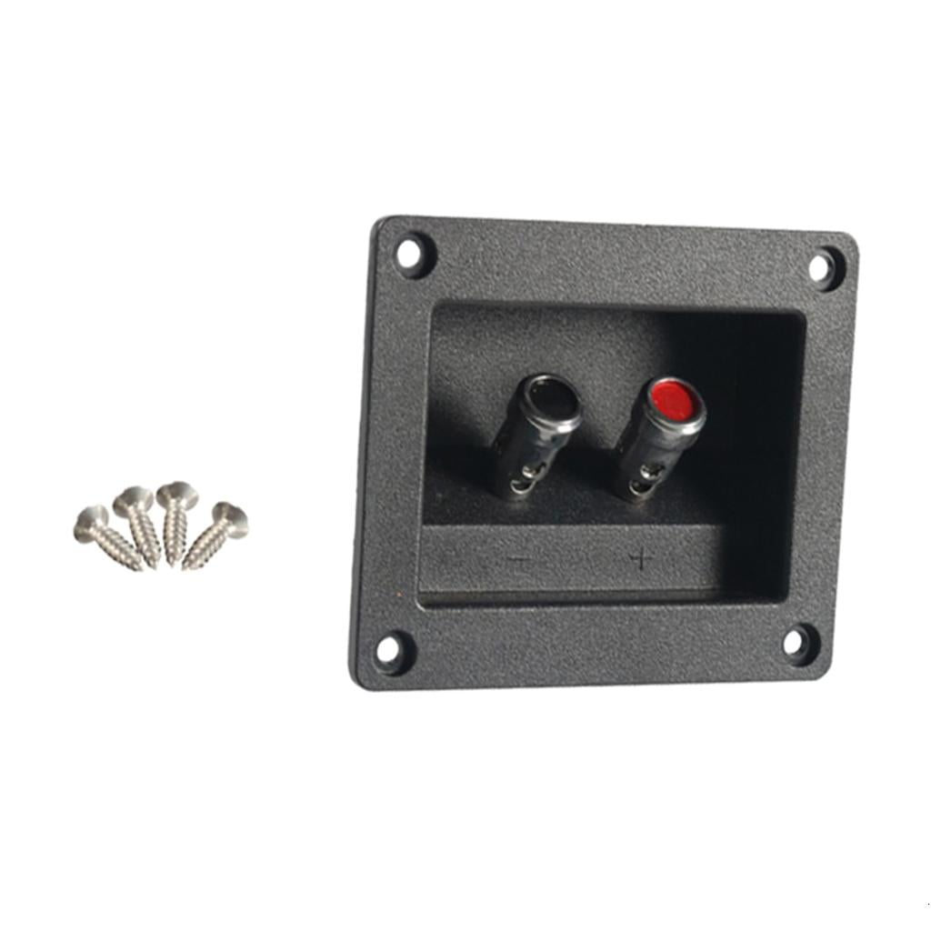 Square/Round 2-Way Speaker Box Terminal Cup Binding Post Subwoofer Box ...