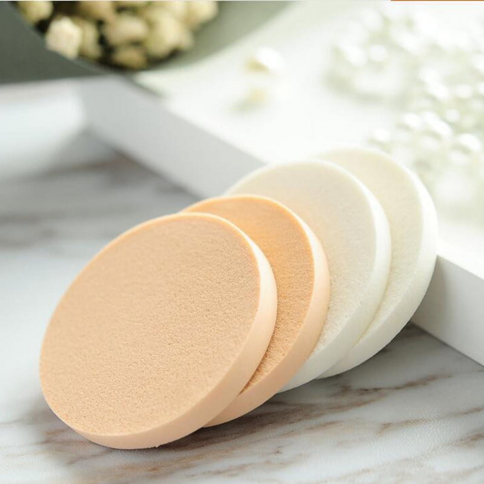 Square Round Makeup Sponges Dry and Wet Dual Use Makeup Sponges Double ...