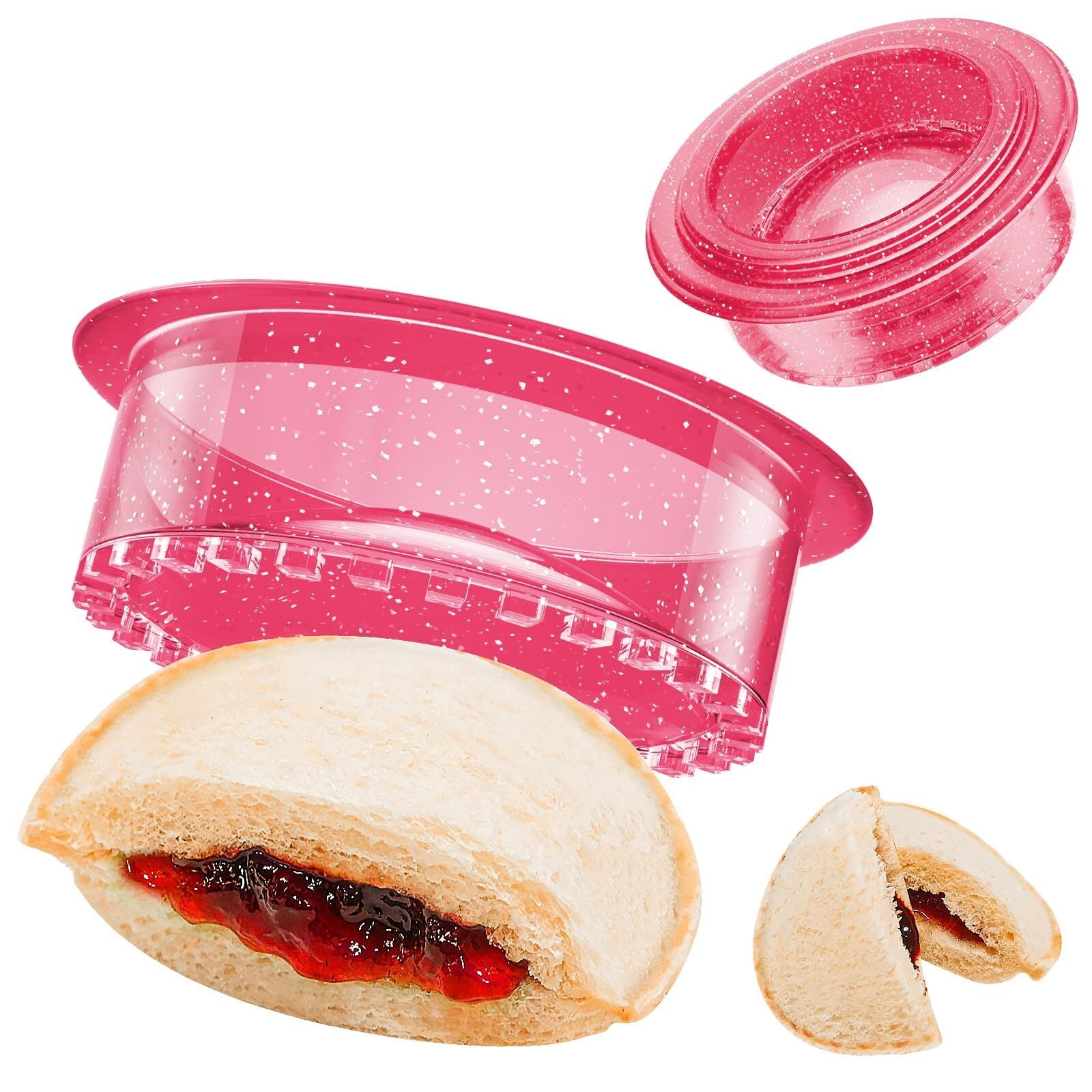 Square Sandwich Cutter and Sealer, Glitter Sandwich Cutters for Kids ...