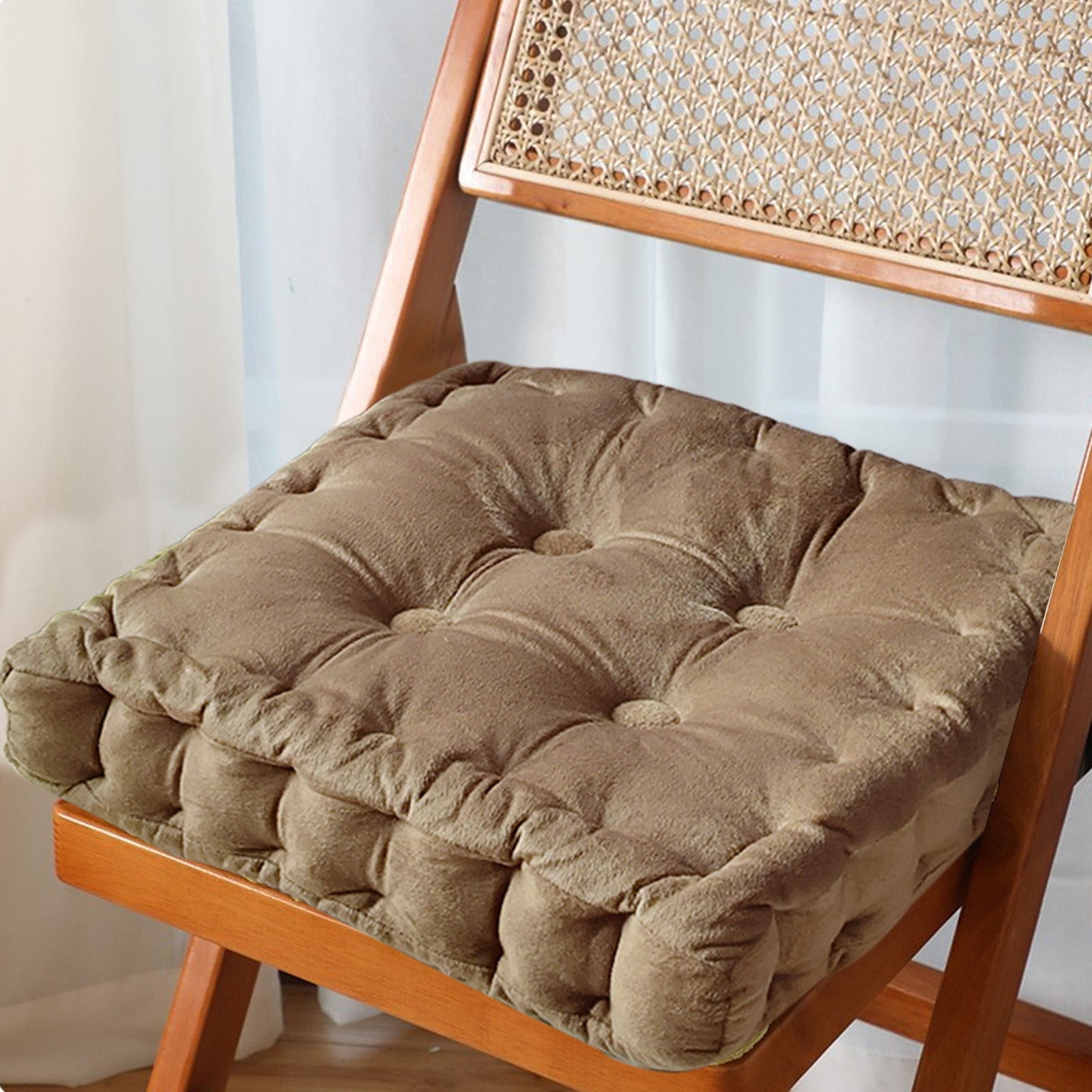 Square Seat Cushion Butt Pad Bedroom Living Room Pouf 9 Colors 40x40cm ...