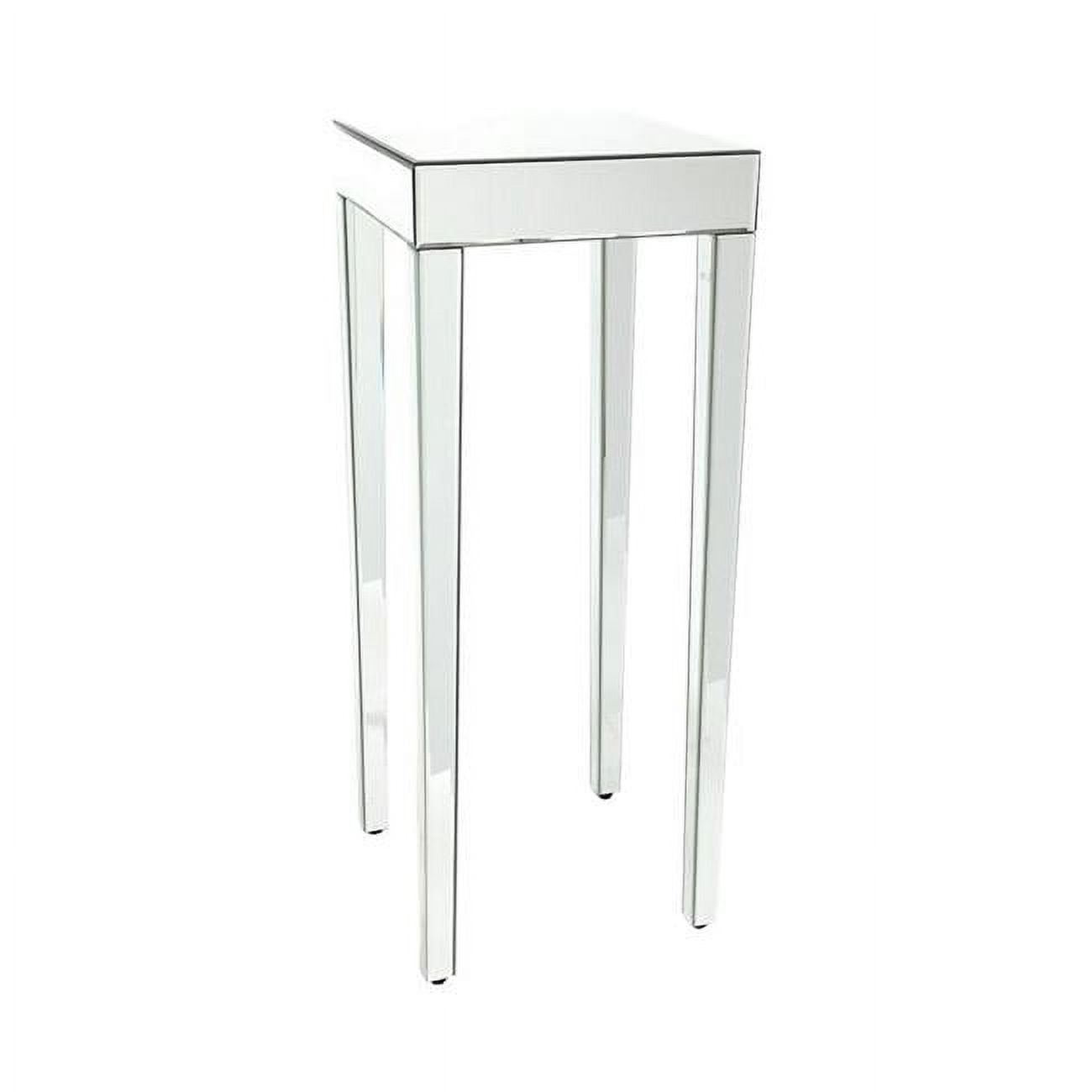 Square Shape Beveled Mirror Panel Frame Pedestal, Clear - Walmart.com