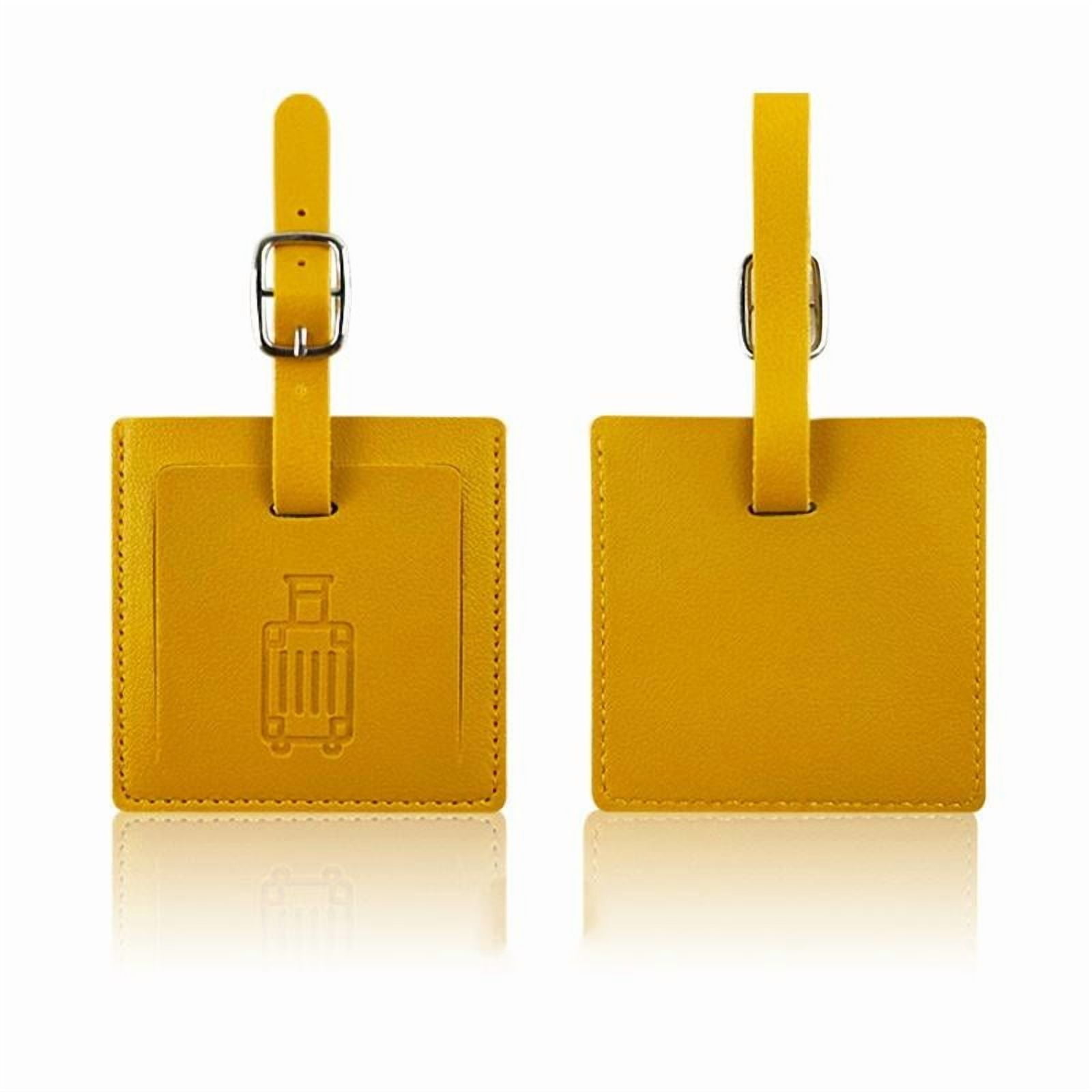 Square Shape PU Luggage Tag Boarding Pass Information Card Aircraft ...