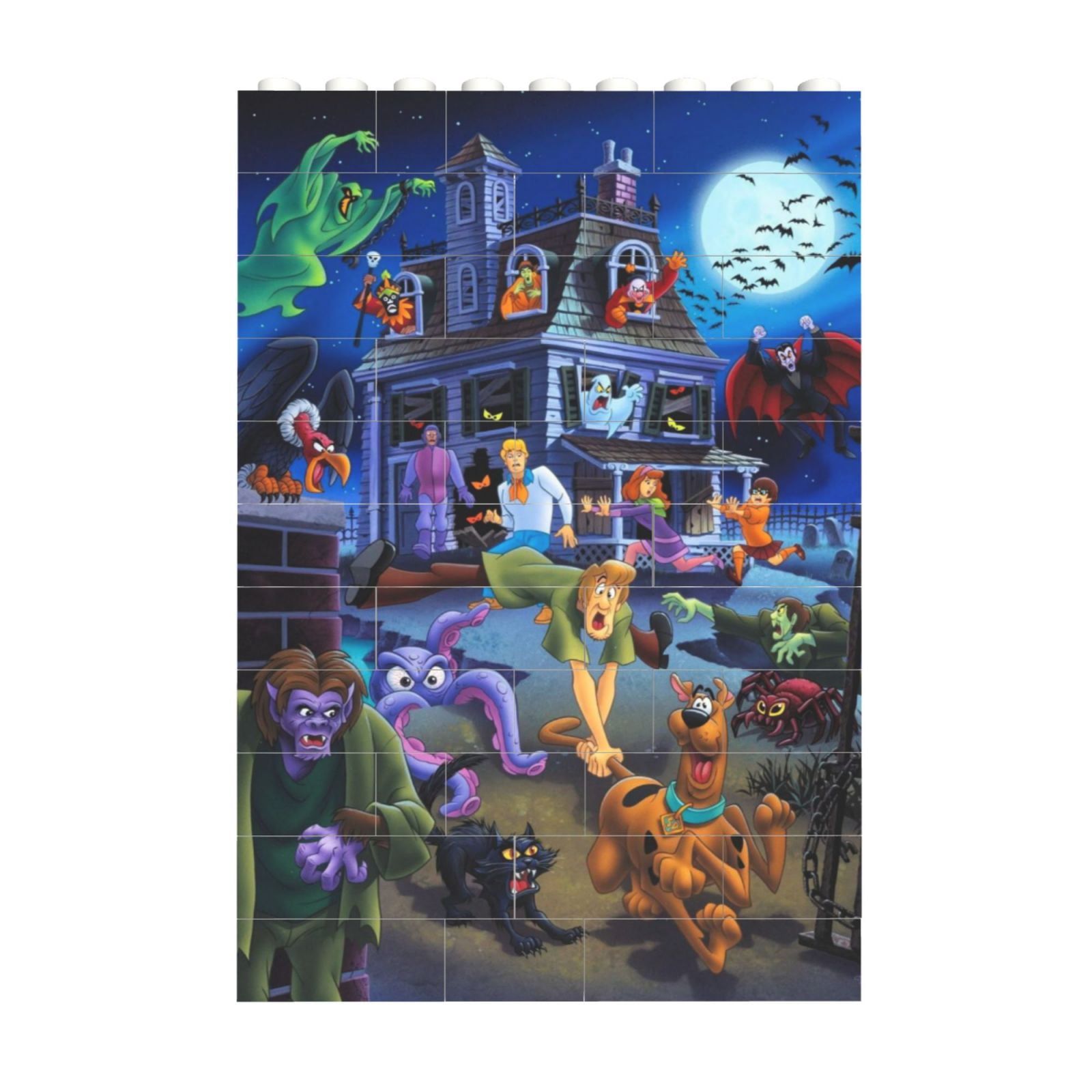 Square Shape Puzzles Kit Scooby-Doo Puzzle Building Brick Block Jigsaw ...