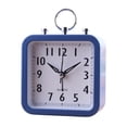 Square Shaped Quiet Operations Clock Simple Design Analog Alarm Clock ...