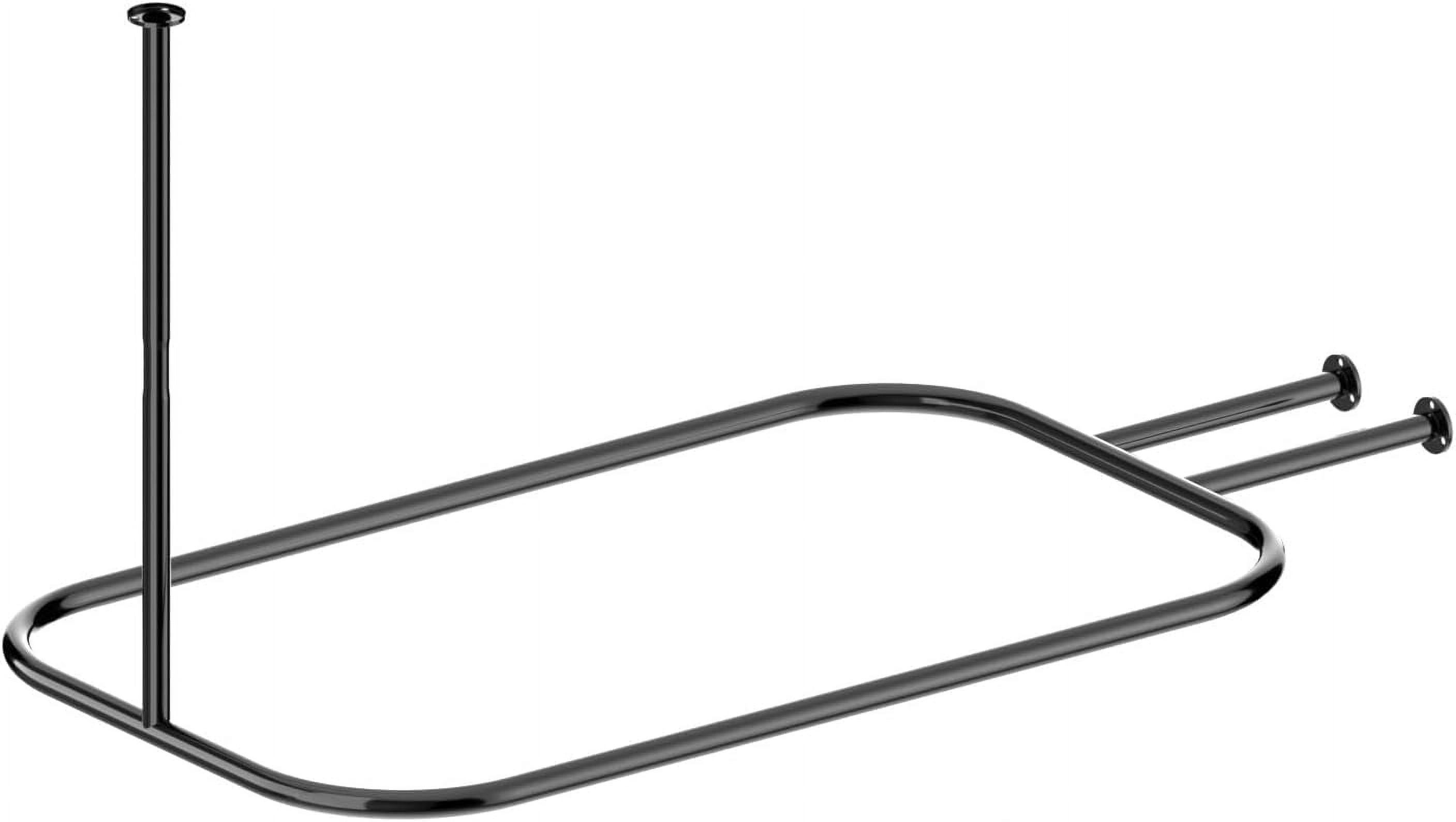 Square Shaped Shower Curtain Rod, 59"x24" Hoop Shaped Shower Curtain ...