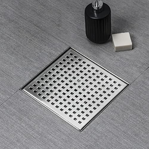 Square Shower Drain 6 inch Comes with Removable Square Hole Panel by ...