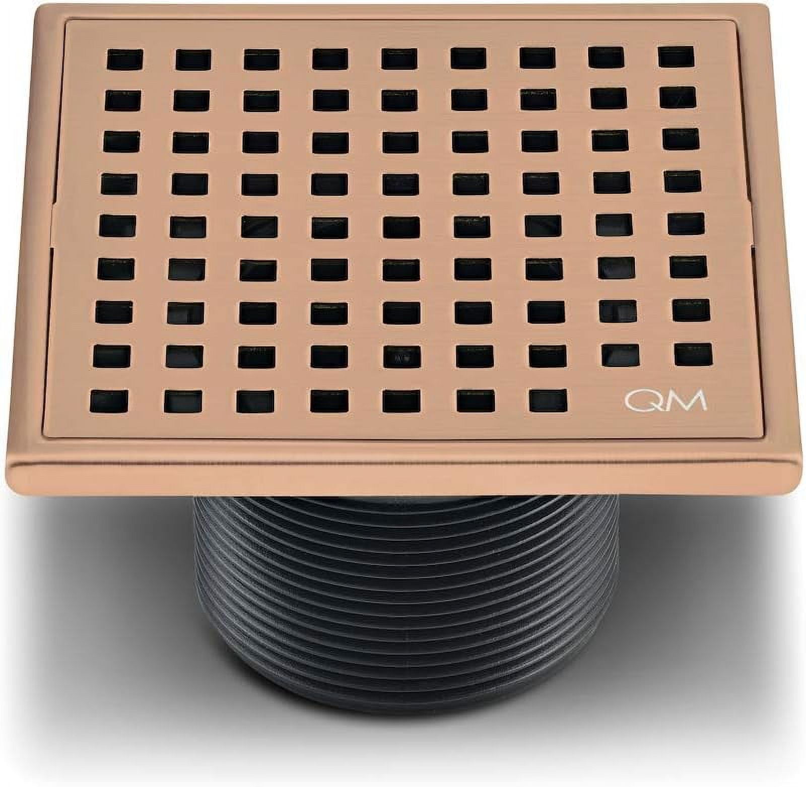 Square Shower Drain, Grate made of Stainless Steel Marine 316 Base made ...