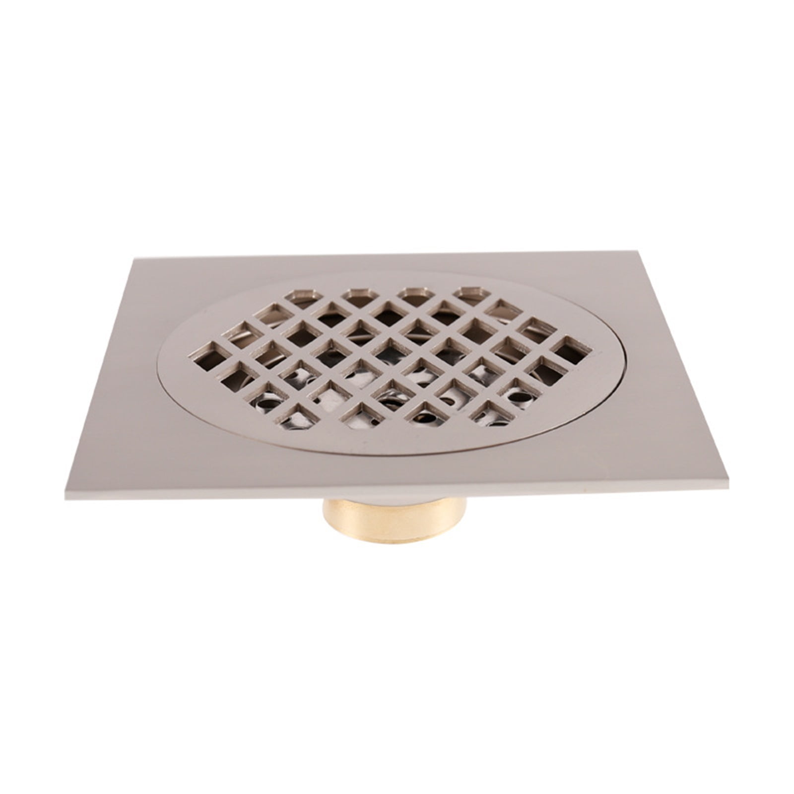 Square Shower Floor Drain 5.9 Inch, Copper Shower Drain with Removable ...