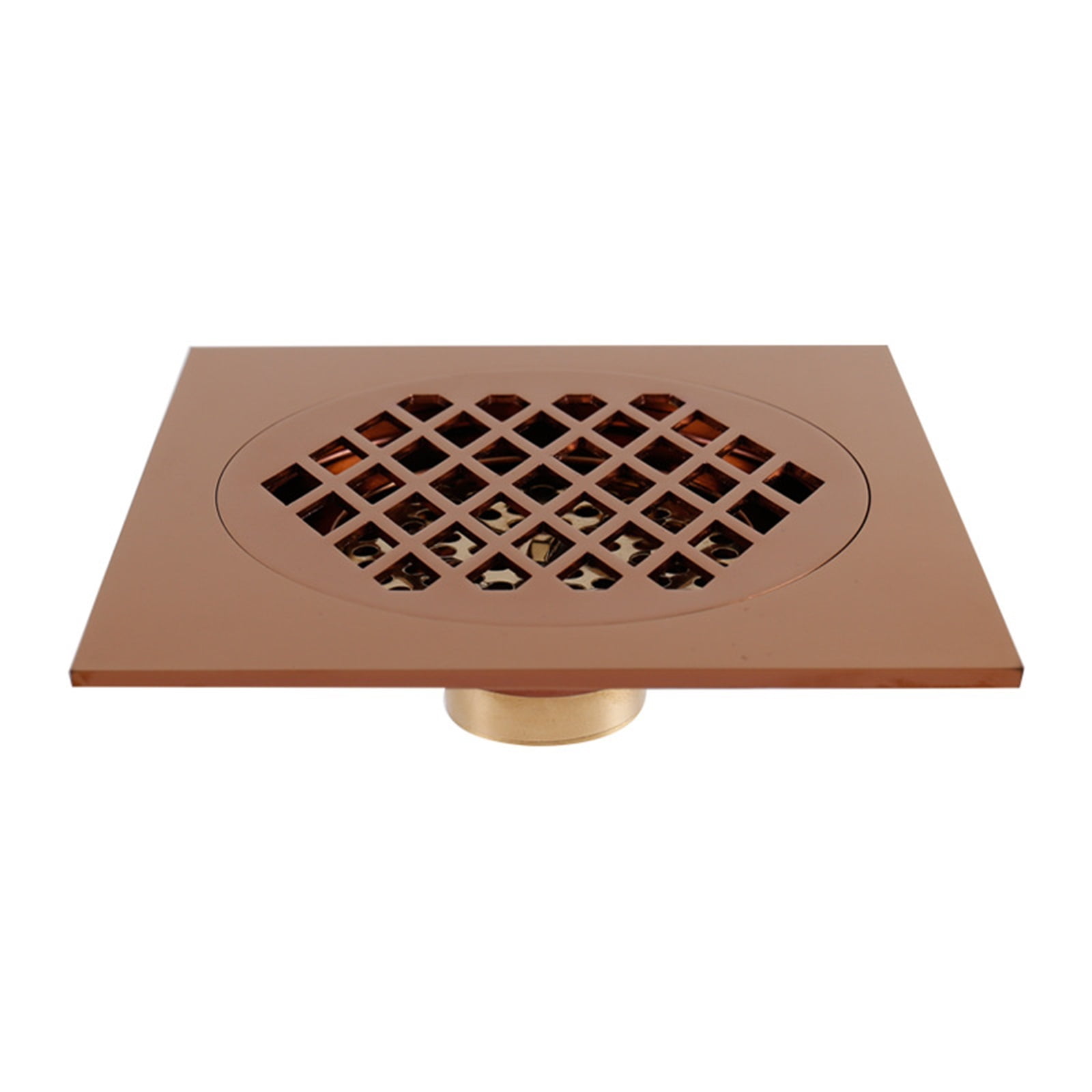 Square Shower Floor Drain 5.9 Inch, Copper Shower Drain with Removable ...