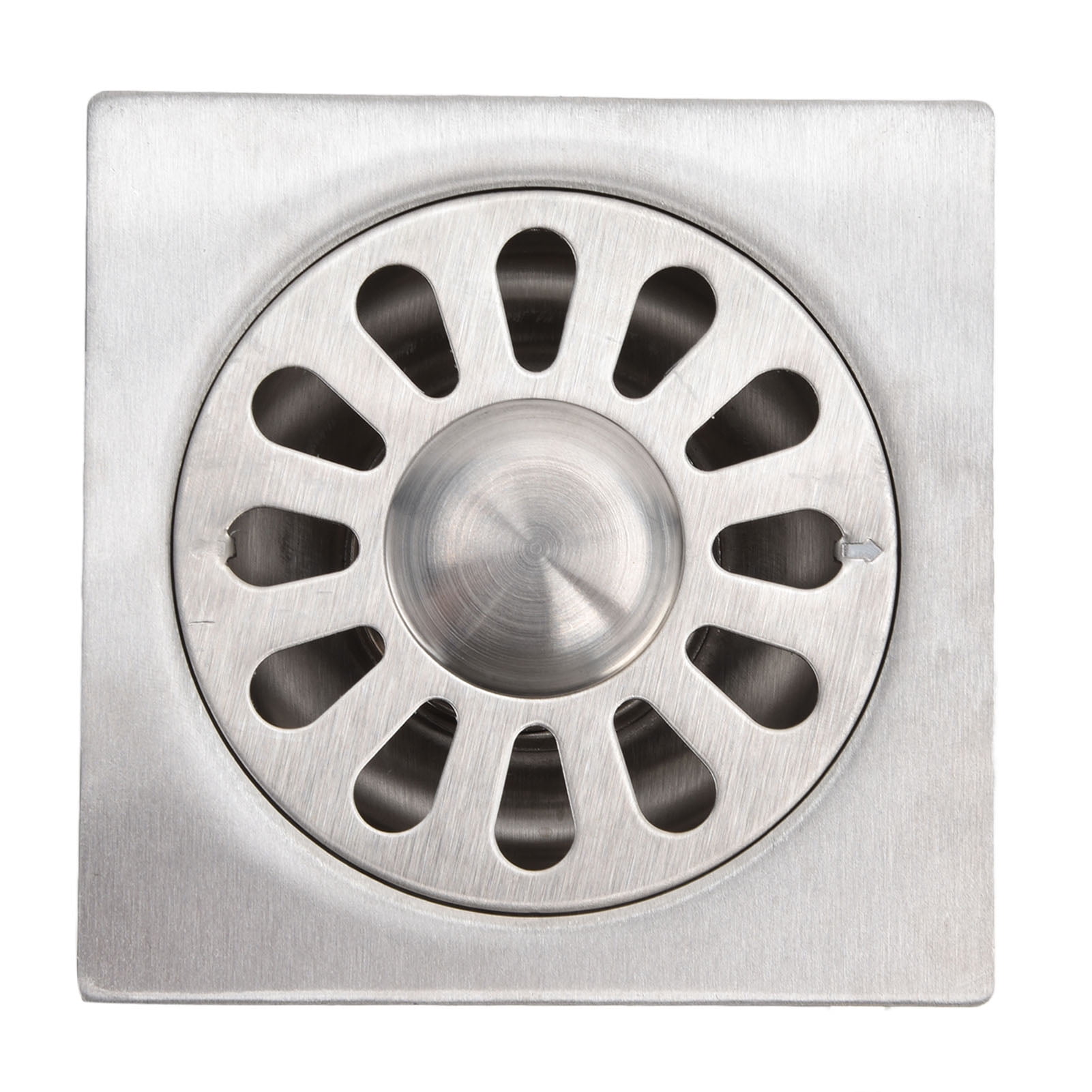 Square Shower Floor Drain, Stainless Steel Dual Purpose Self Sealing ...