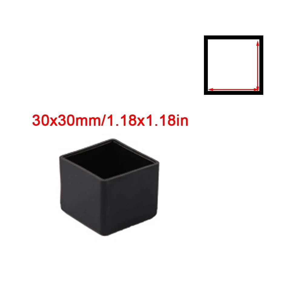 Square Silicone Chair Leg Caps Non-slips Table Foot Dust Cover Socks ...