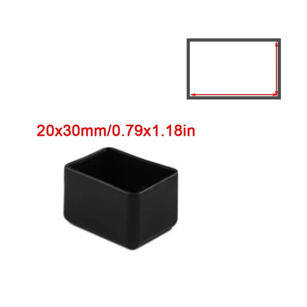 Square Silicone Chair Leg Caps Non-slips Table Foot Dust Cover Socks ...