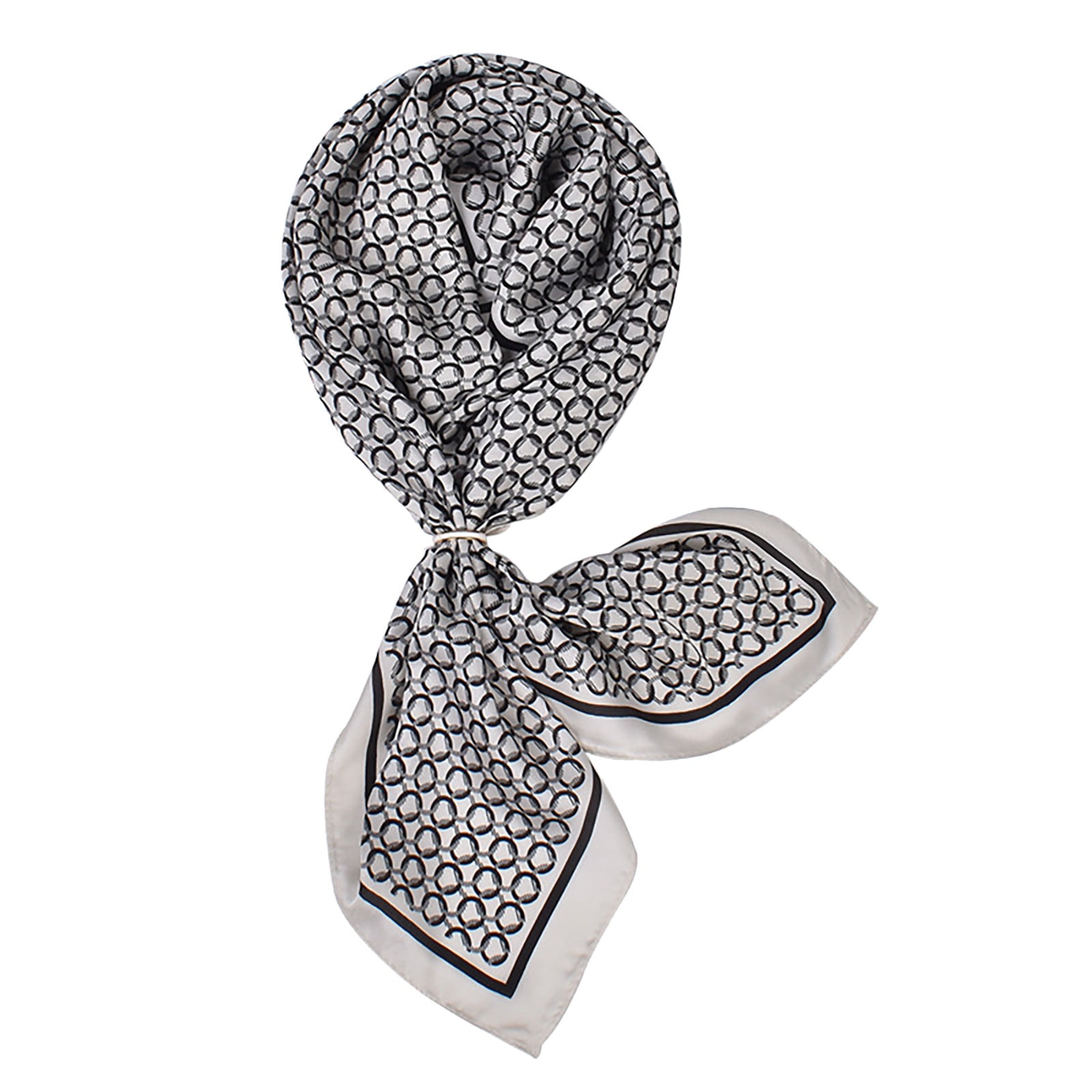 Square Silk Scarves for Women Womens Silk Like Headtop For Polka Dot ...