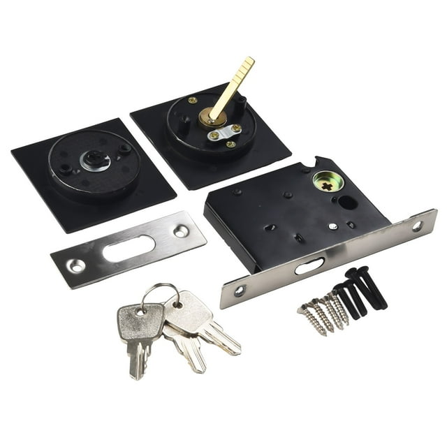 Square sliding door lock embedded sliding door lock pocket door lock ...