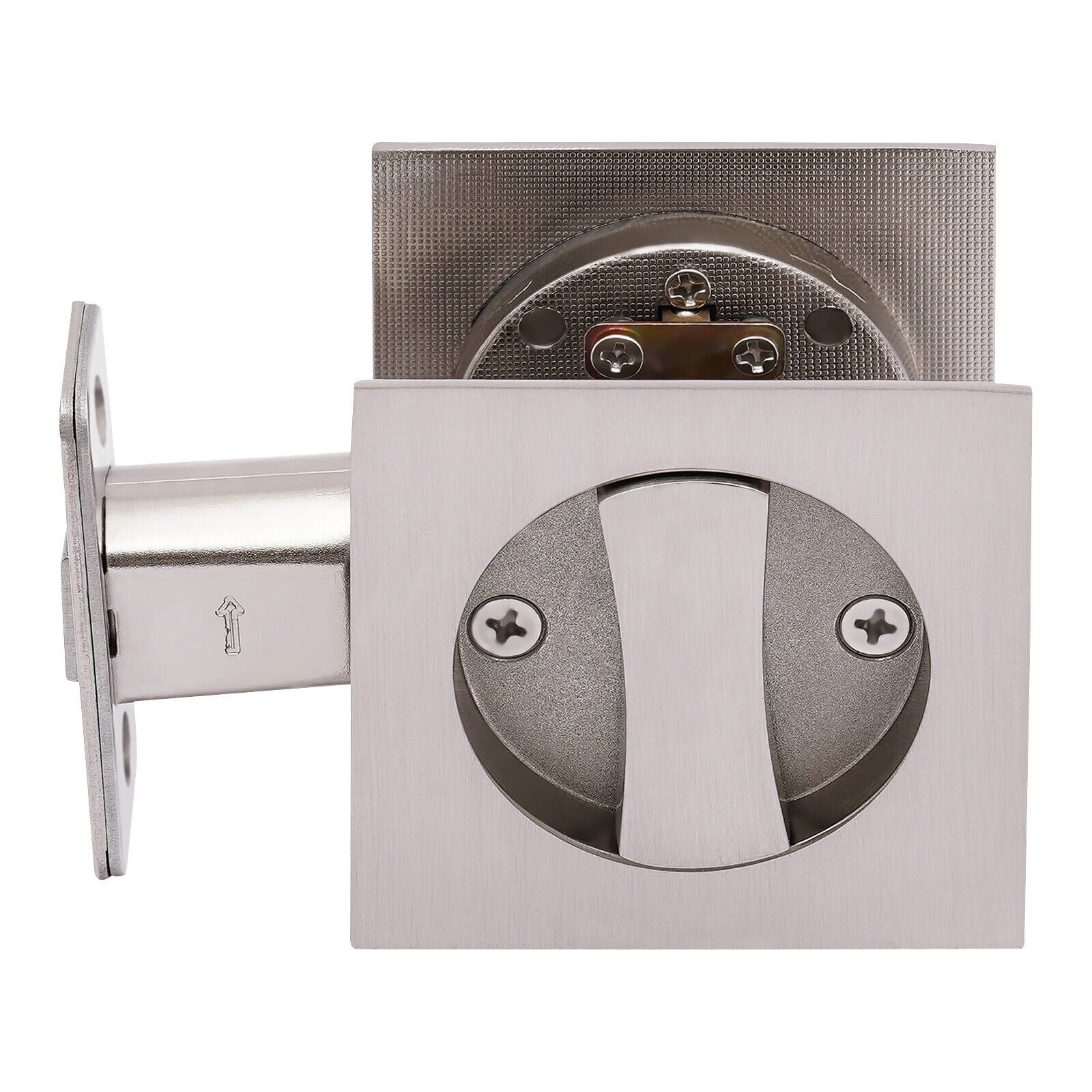 Square Sliding Door Lock Privacy Barn Pocket Door Entry Lock Zinc Alloy ...