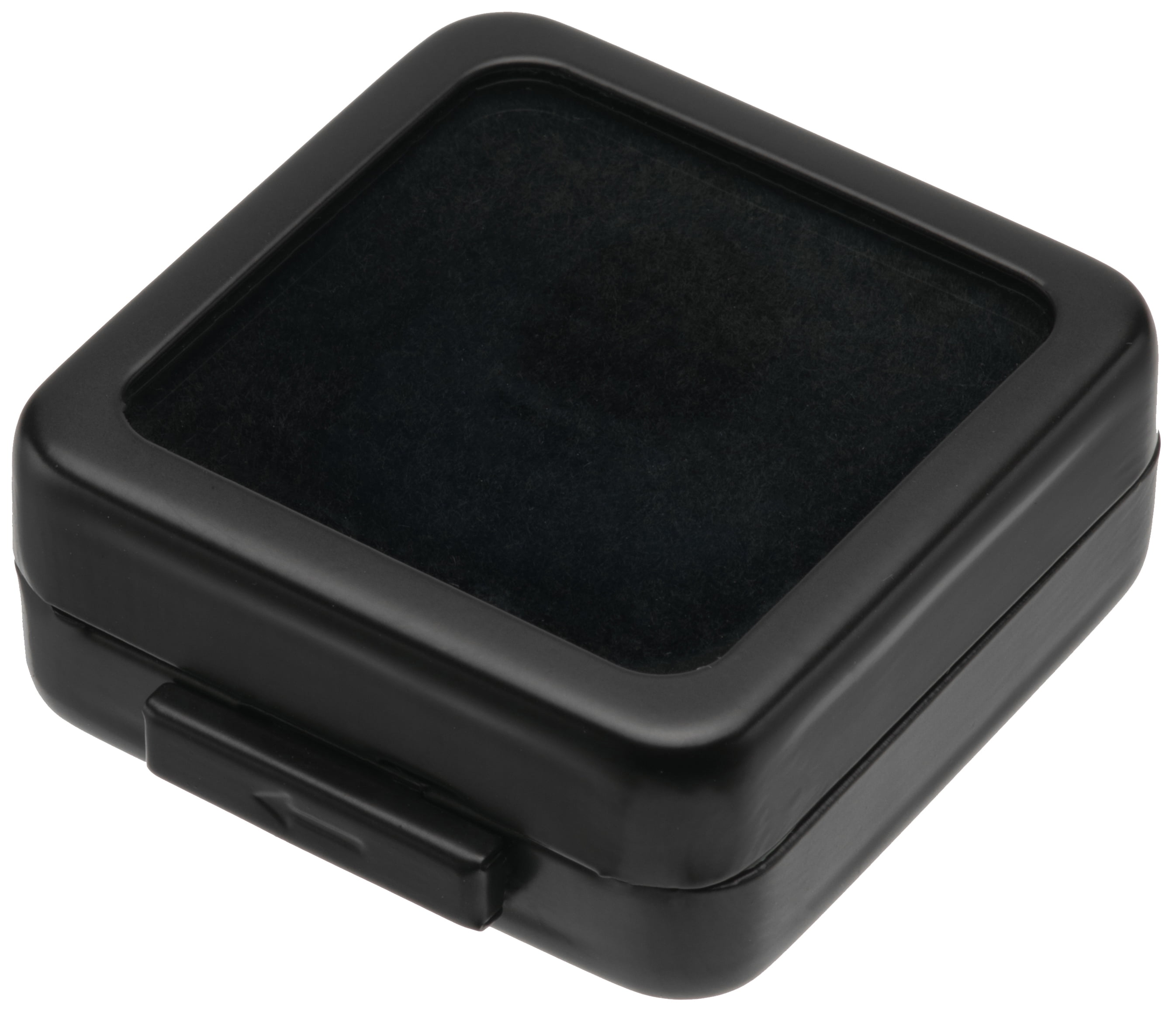 Square Small Loose Gemstone Display Box Case with Top Lids Black ...