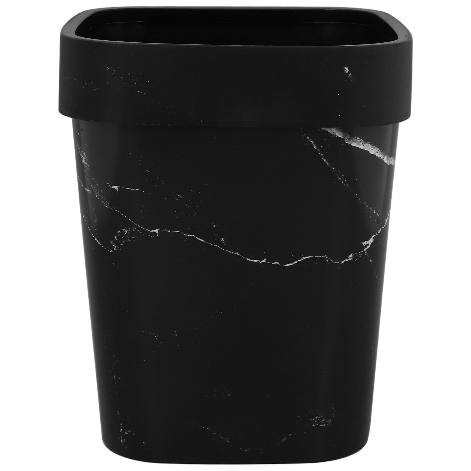 Square Small Trash Can Lidless Wastebasket Marbling Trash Bin Garbage ...