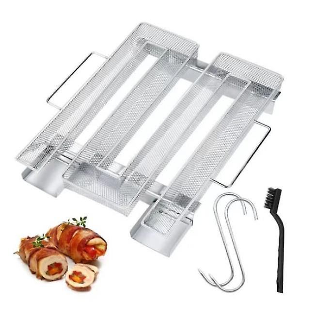 Square Smoker Box Outdoor BBQ Smoker Tray - Walmart.com