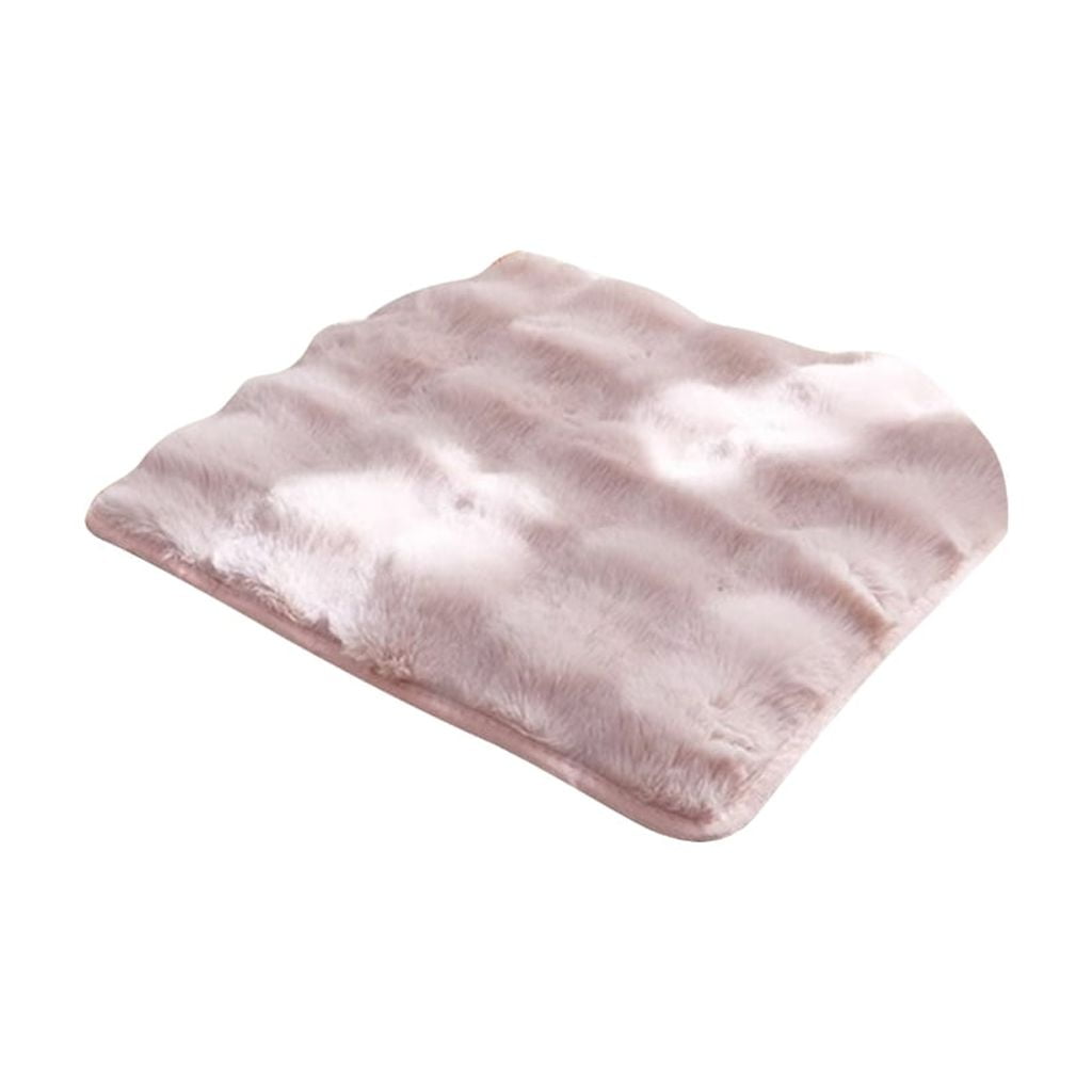 Square Soft Chair Pad Furry Plush Seat Cushion Warm Seat Pillow Mat ...