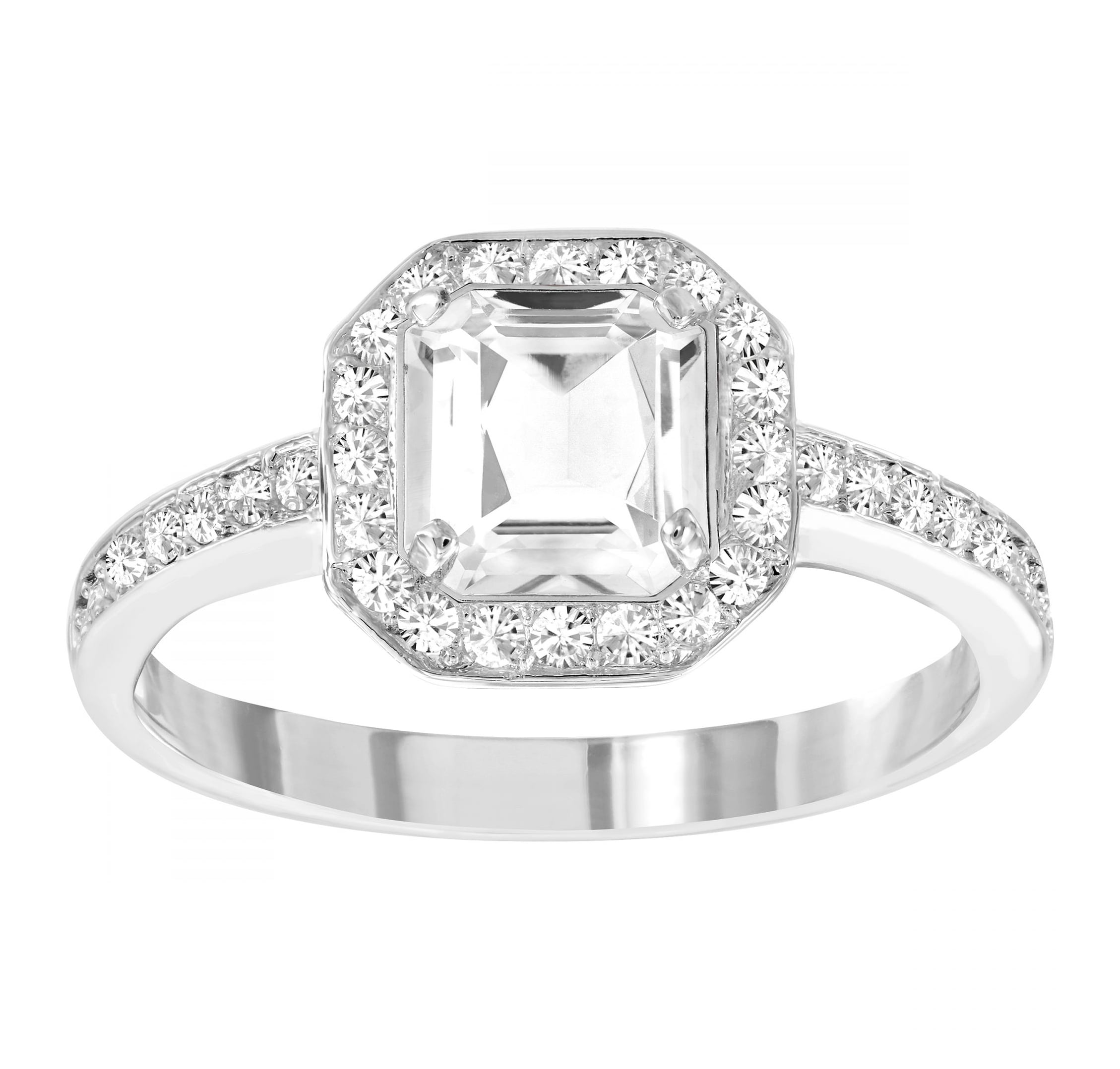 Square Solitaire Engagement Ring ATTRACT LIGHT (Medium/55/7) #5113792 ...