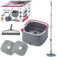 Square Spin Mop & Bucket Smart Floor Mop with Separate Compartments for ...