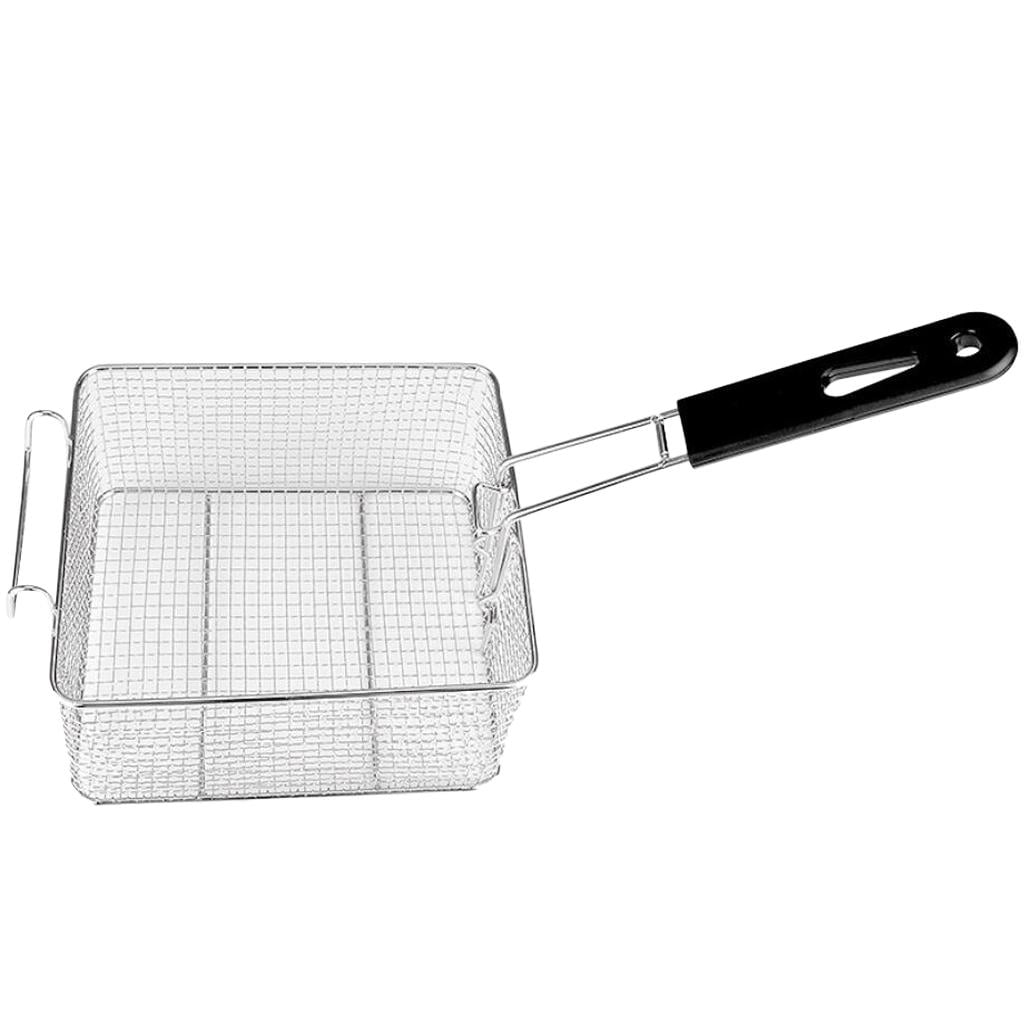 Square Stainless Mesh Colander Strainer Food Basket Sifter with Handle ...