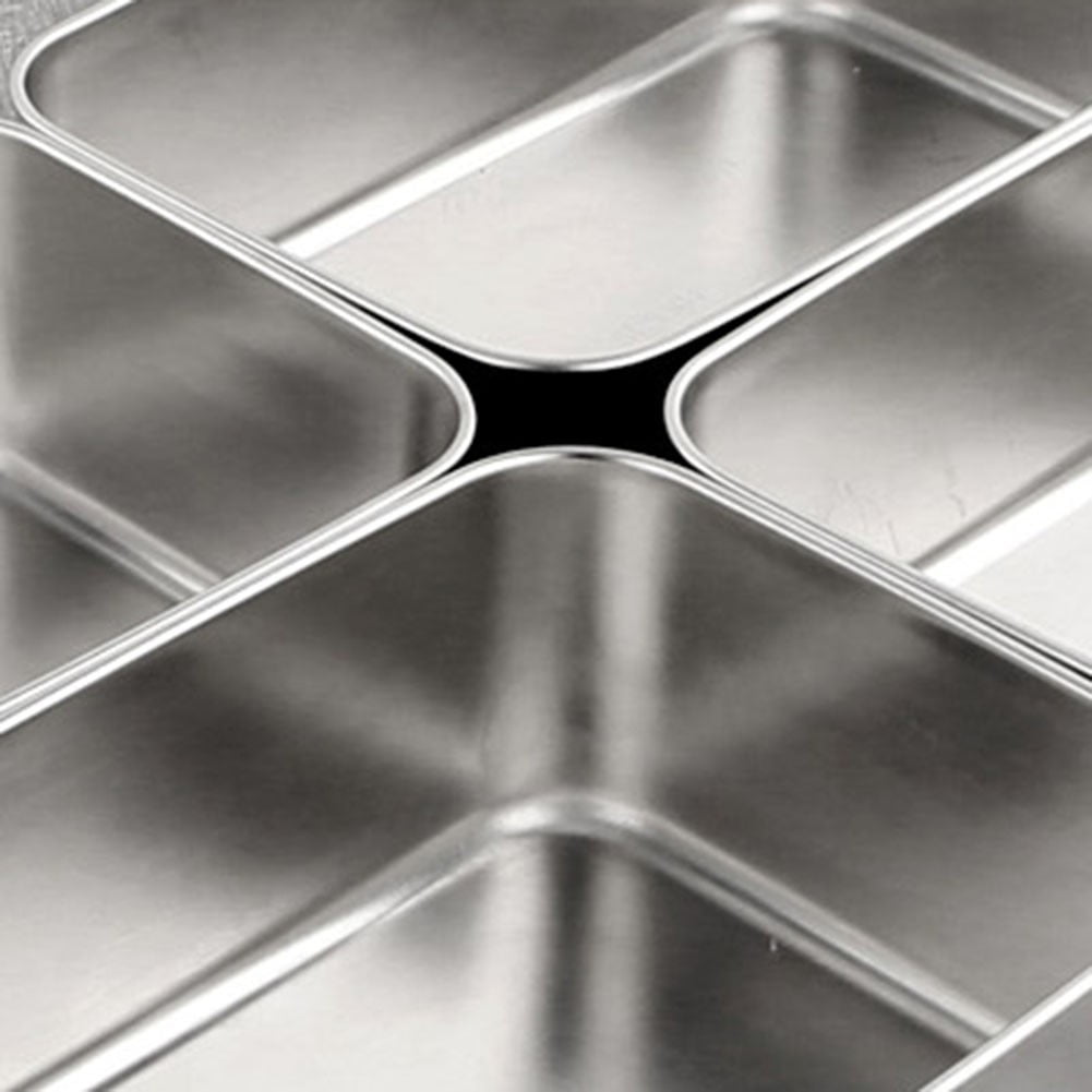 Square Stainless Steel Food Container W/Lid Airtight Lunch Box ...