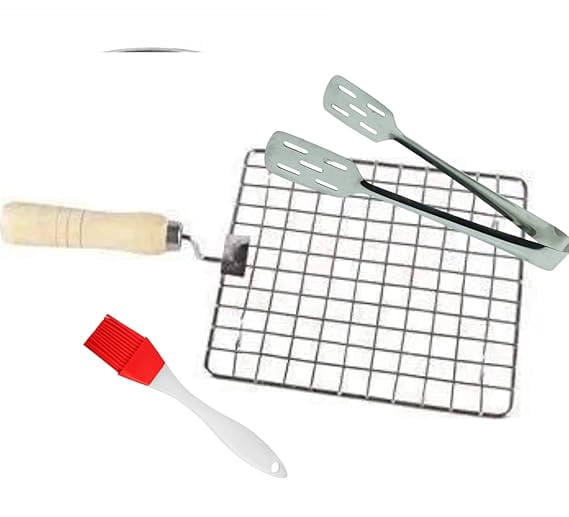 Square Stainless Steel Papad Jali, Paneer Grill, Roti Maker, Barbeque ...
