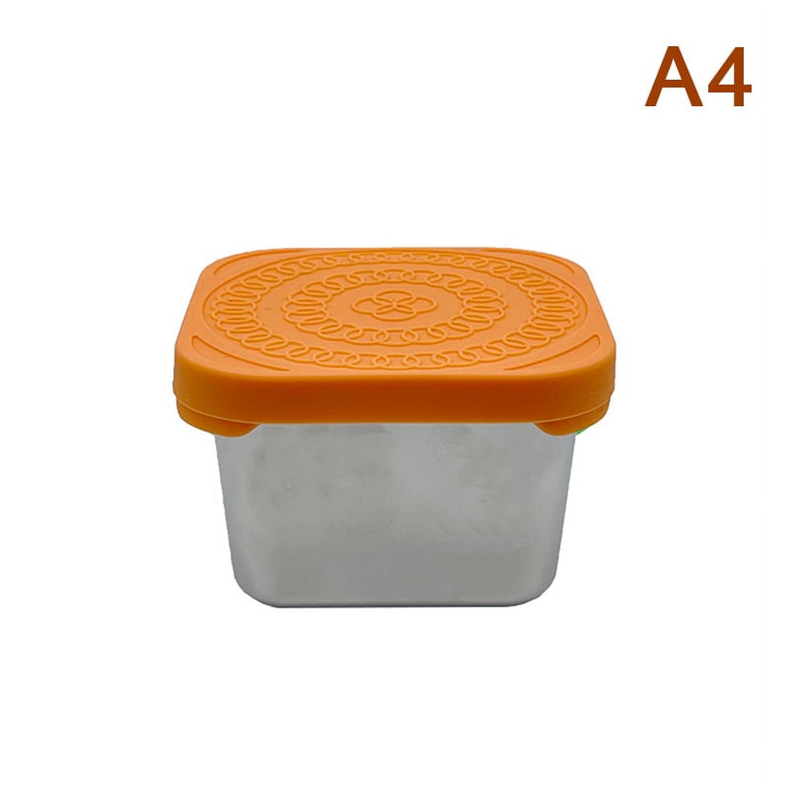 Square Stainless Steel Sauce Cup With Lid Outdoor Portable Kids Lunch ...
