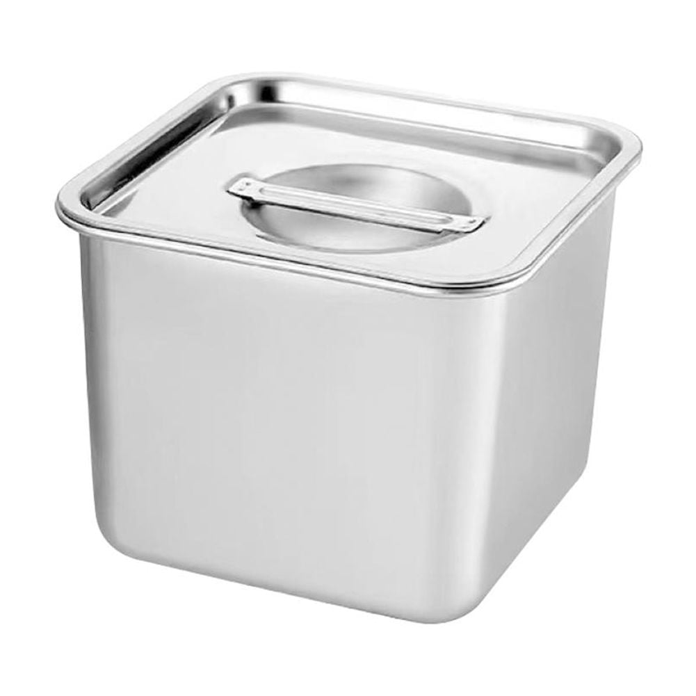 Square Stainless Steel Seasoning Box Condiment Storage Jar Nice Orga ...