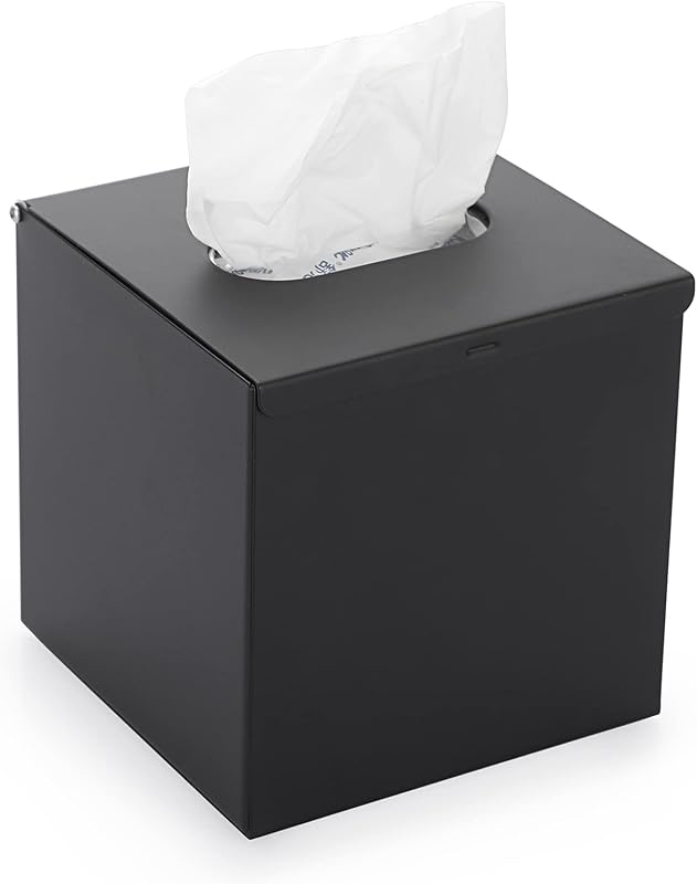 Square Stainless Steel Tissue Box Cover - Wall Mounted Stylish Paper ...