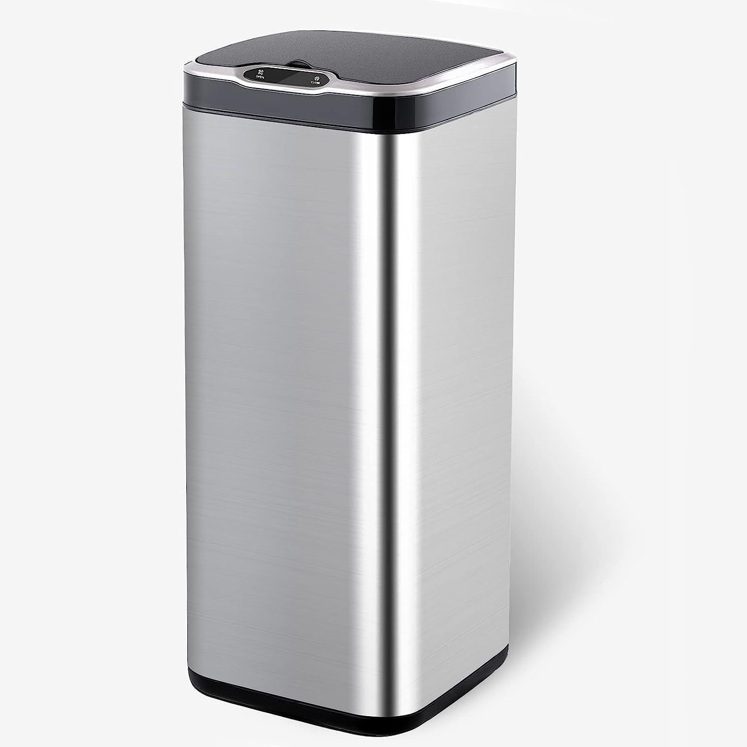 Barbara Bilotta Square Stainless Steel Sensor Trash Can, 8 Gallon, 30 ...