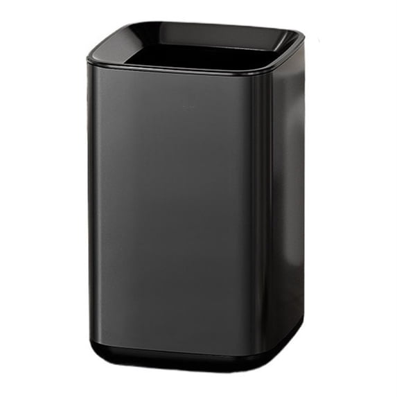 Square Stainless Steel Trash Can with Removable Inner Basket, Open Top ...