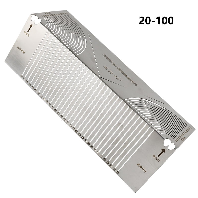 Square Steel Bending Ruler 90 Degree Right Angle Arc Bending Drawing ...